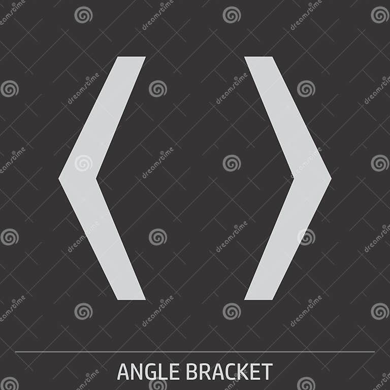 Angle Bracket icon stock illustration. Illustration of design - 179004426