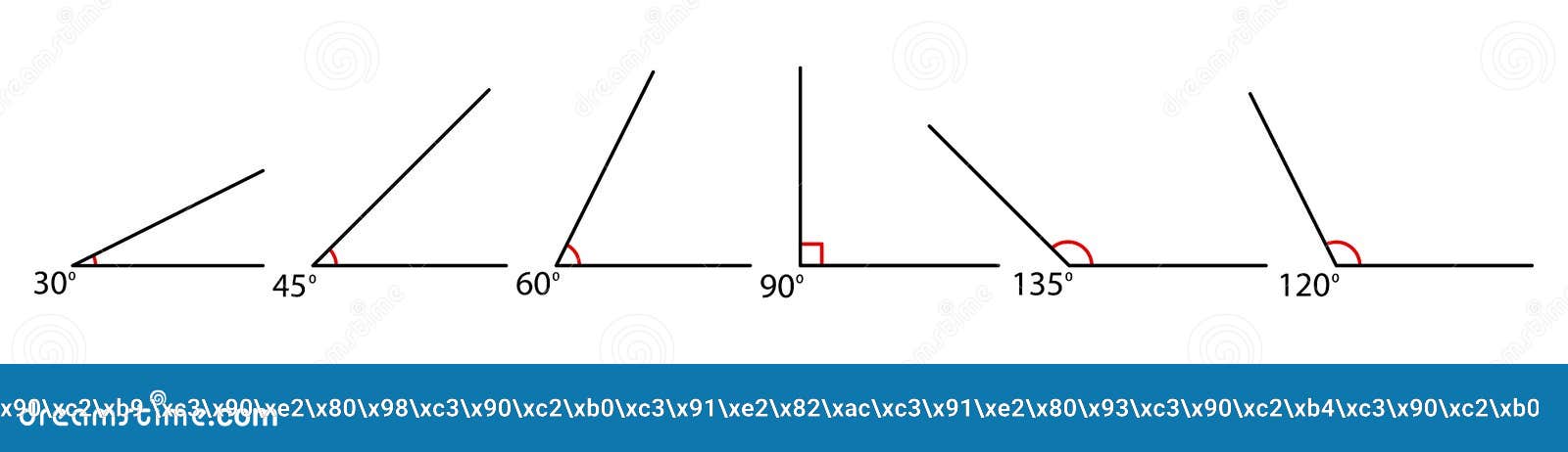Angle collection stock illustration. Illustration of measure - 264212267