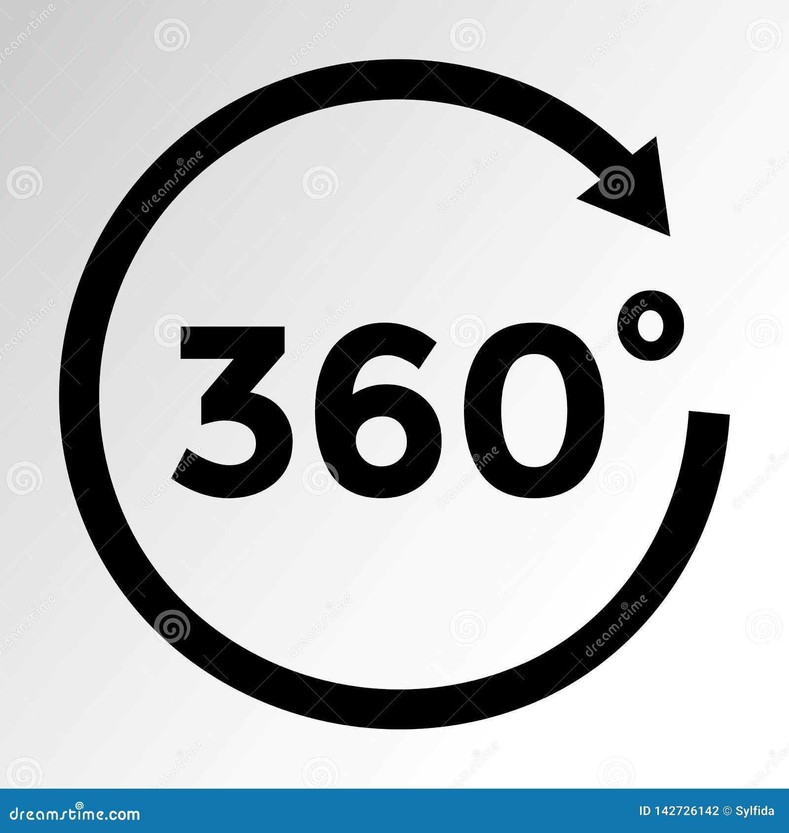 Angle 360 Degre. Vector Illustration Stock Illustration - Illustration ...