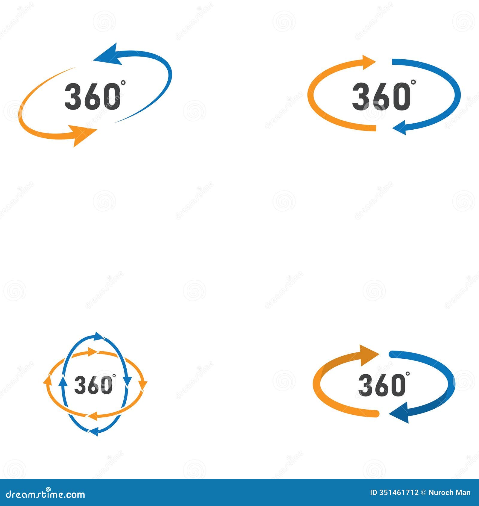Angle 360 Degrees Sign Icon. Geometry Math Symbol Stock Illustration ...