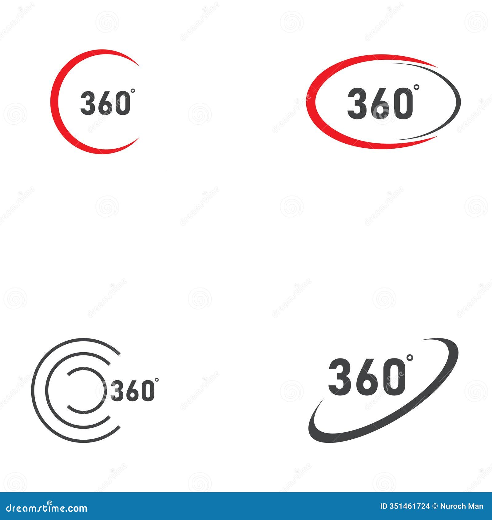 Angle 360 Degrees Sign Icon. Geometry Math Symbol Stock Illustration ...