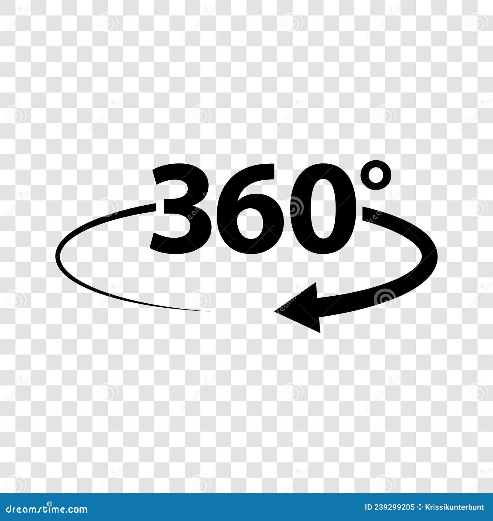 Angle 360 Degrees Sign Icon Geometry Math Symbol Full Rotation Stock ...