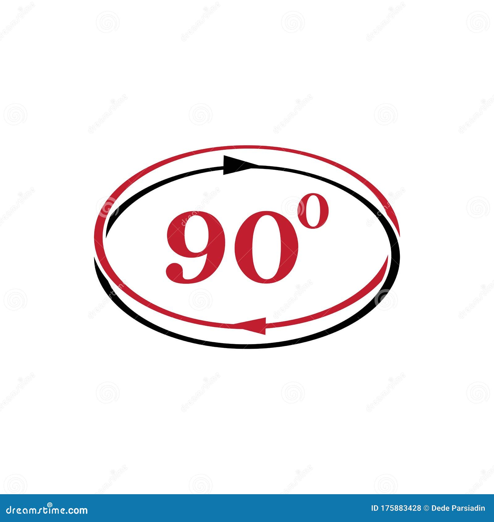 Angle 90 Degrees Sign Icon. Geometry Math Symbol. Right Angle. Classic ...
