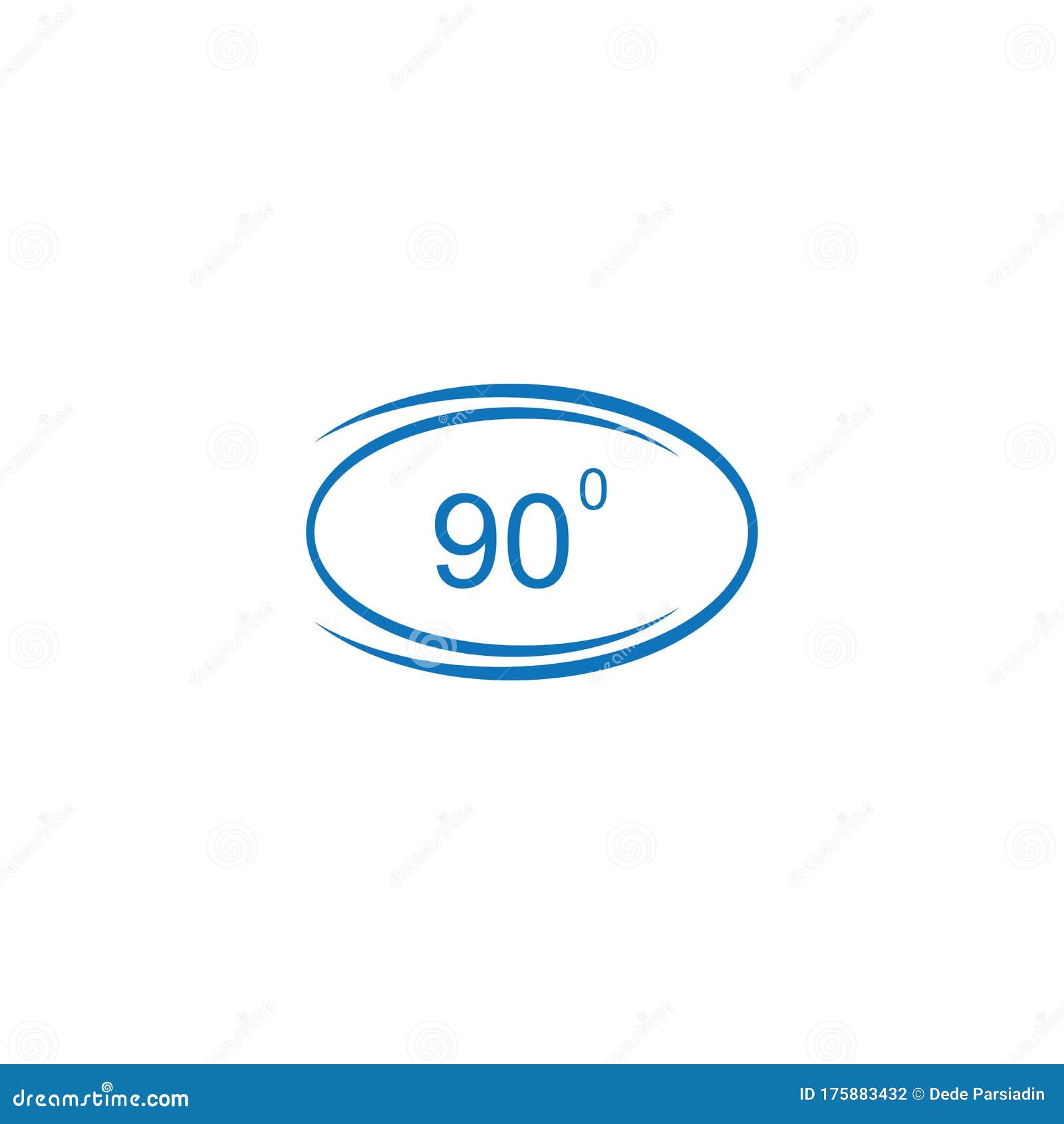 Angle 90 Degrees Sign Icon. Geometry Math Symbol. Right Angle. Classic ...