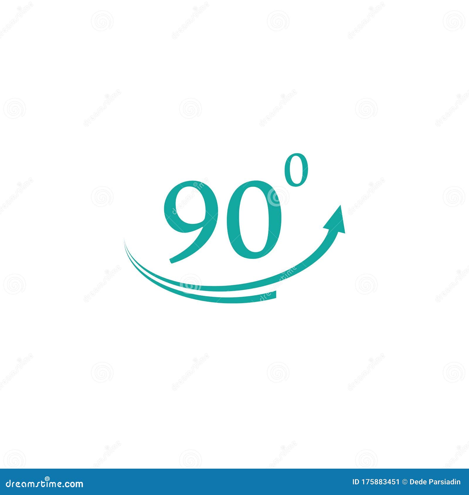 Angle 90 Degrees Sign Icon. Geometry Math Symbol. Right Angle. Classic ...