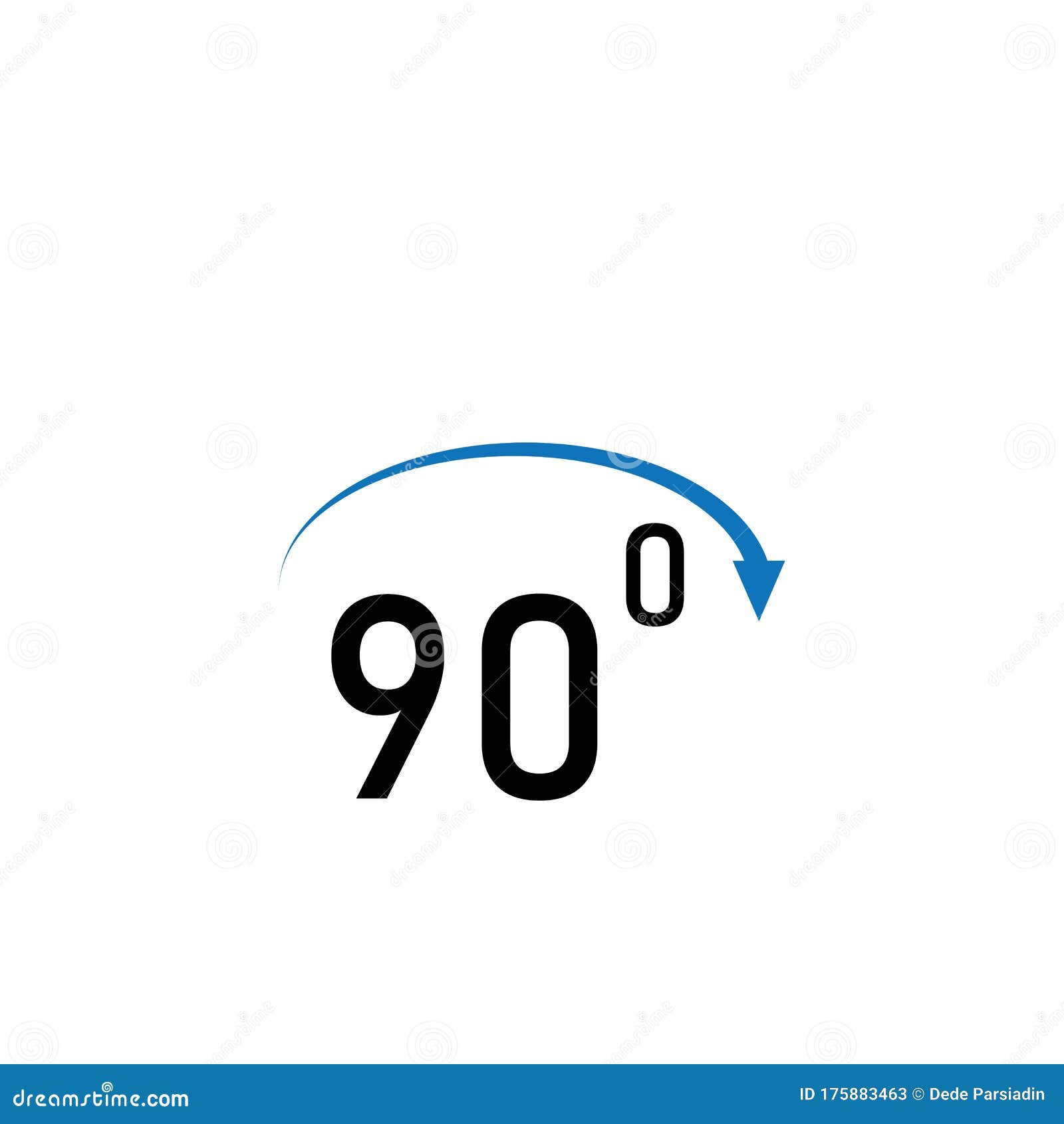 Angle 90 Degrees Sign Icon. Geometry Math Symbol. Right Angle. Classic ...