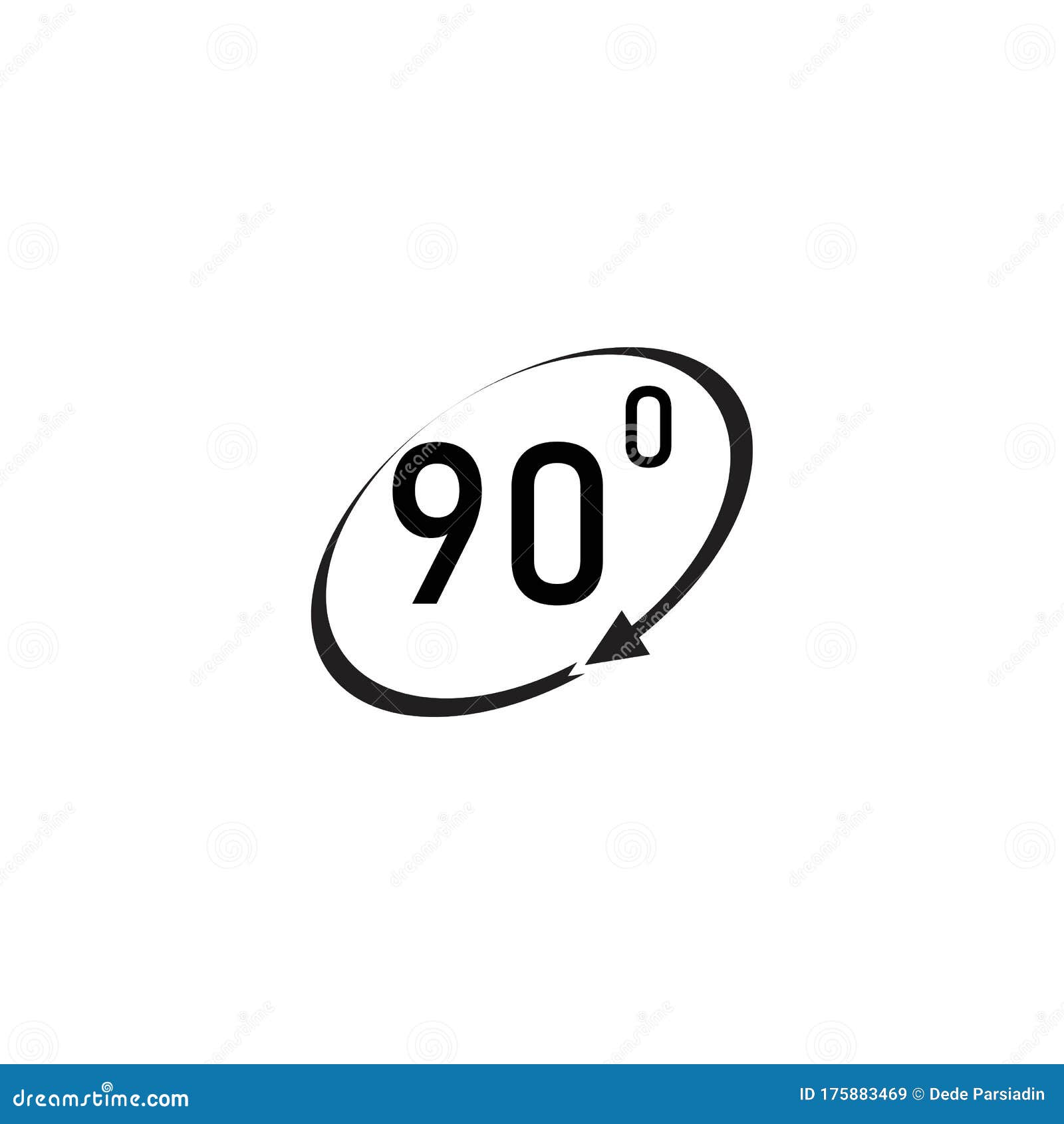Angle 90 Degrees Sign Icon. Geometry Math Symbol. Right Angle. Classic ...
