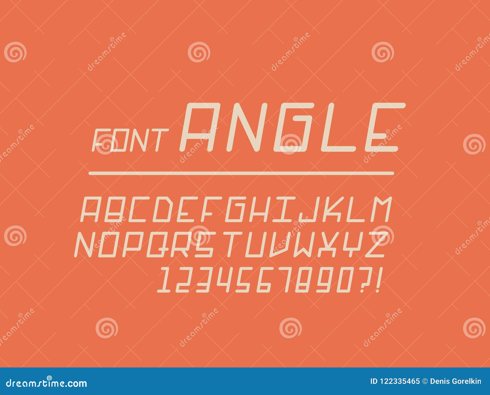 Angle Font. Vector Alphabet Letters Stock Vector - Illustration of ...