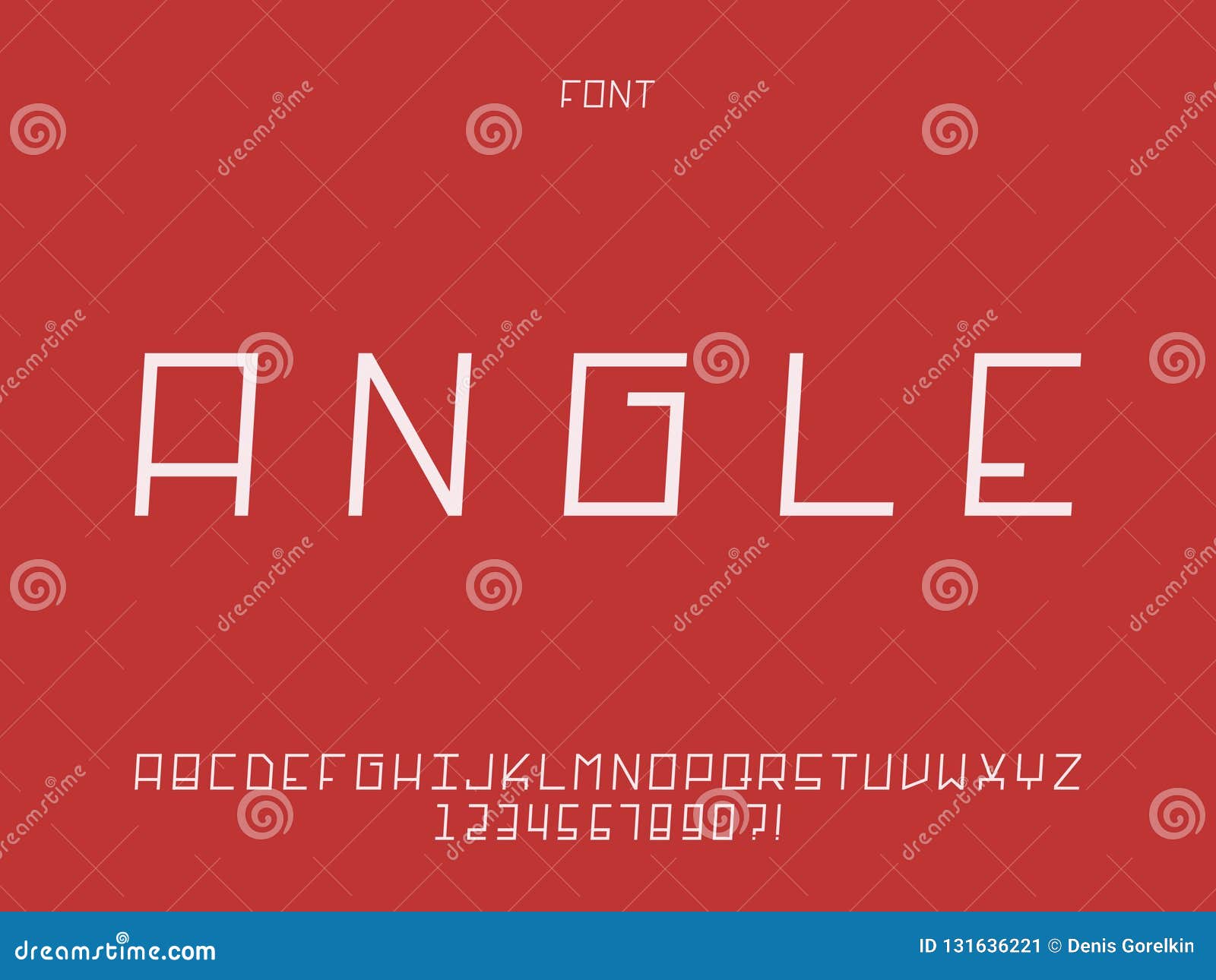Angle Font. Vector Alphabet Stock Vector - Illustration of strong, text ...