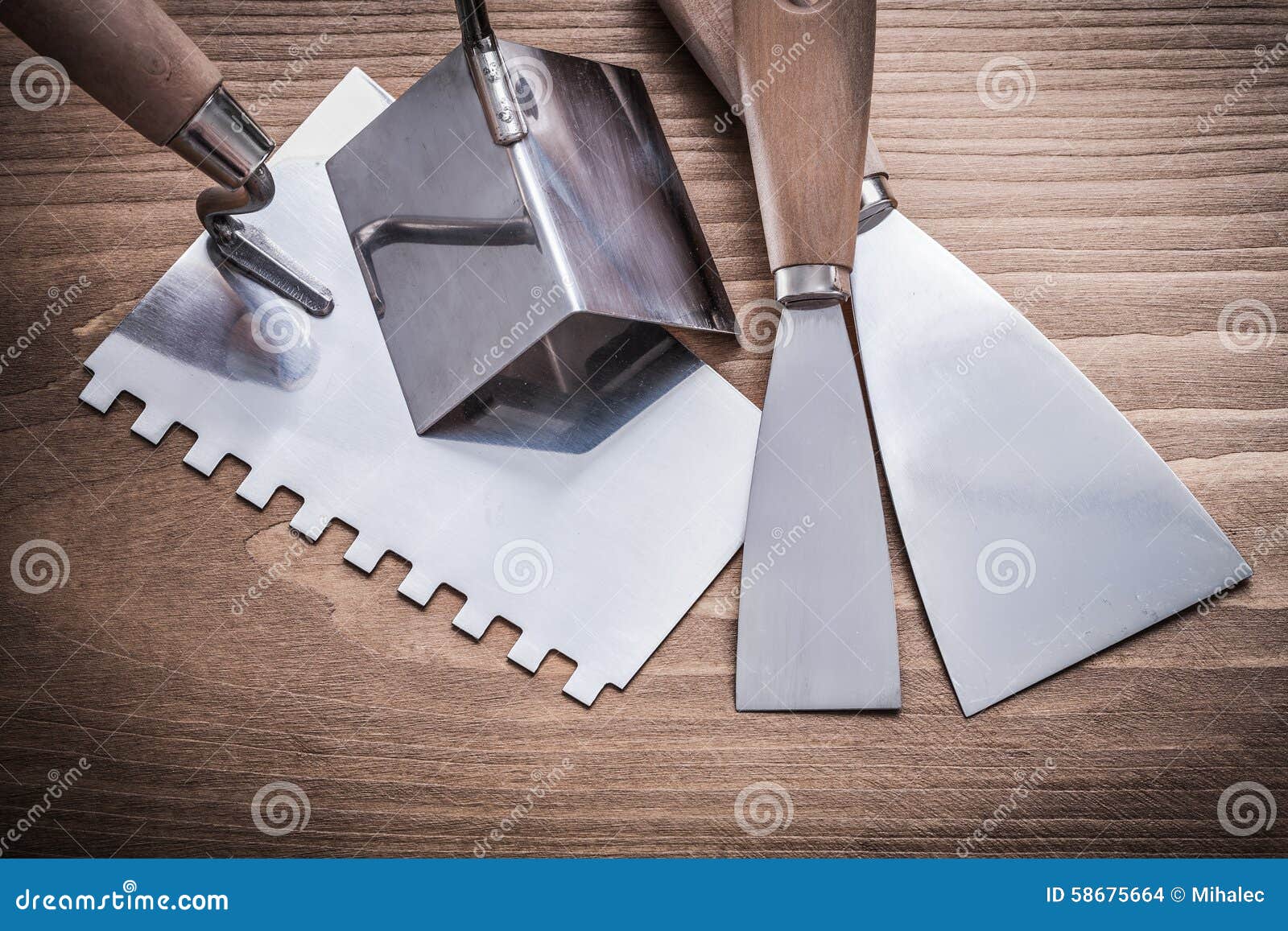 Angle Former Paint Scrapers and Putty Knife Stock Photo - Image of ...