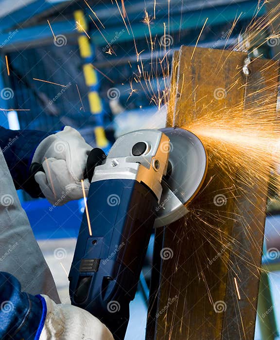 Angle grinder stock image. Image of protective, worker - 3049907