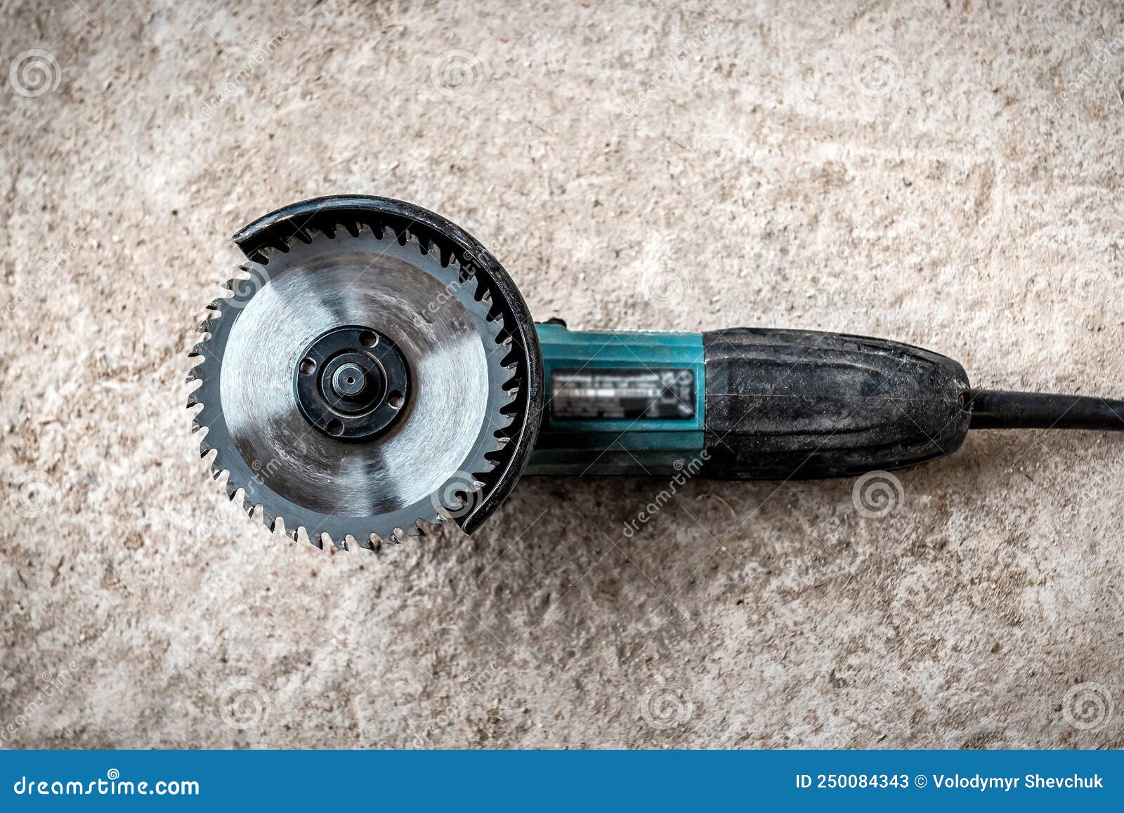 Angle Grinder with Diamond Cutting Disc Saw Stock Image - Image of ...