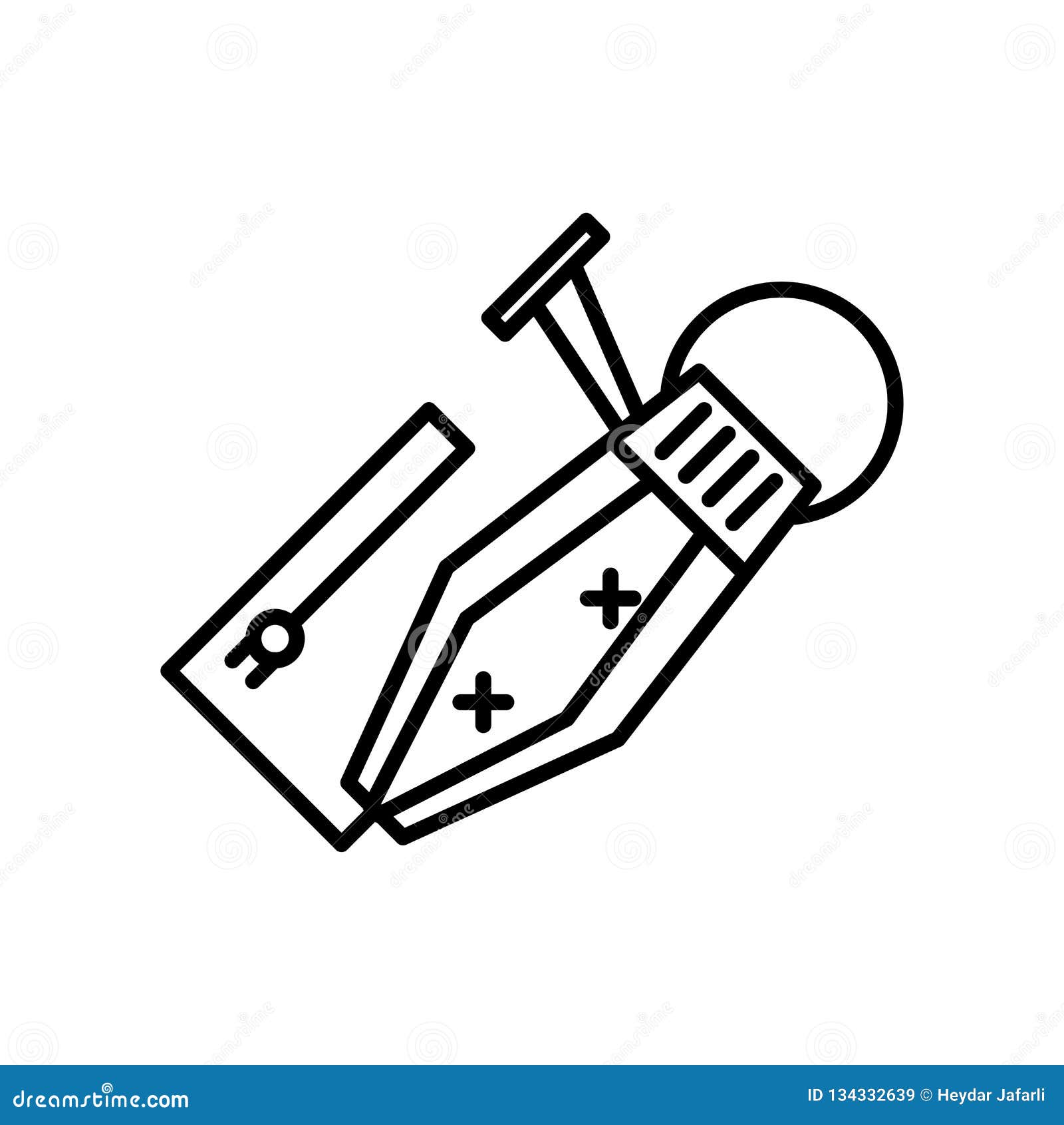 Angle Grinder Icon Vector Sign and Symbol Isolated on White Background ...