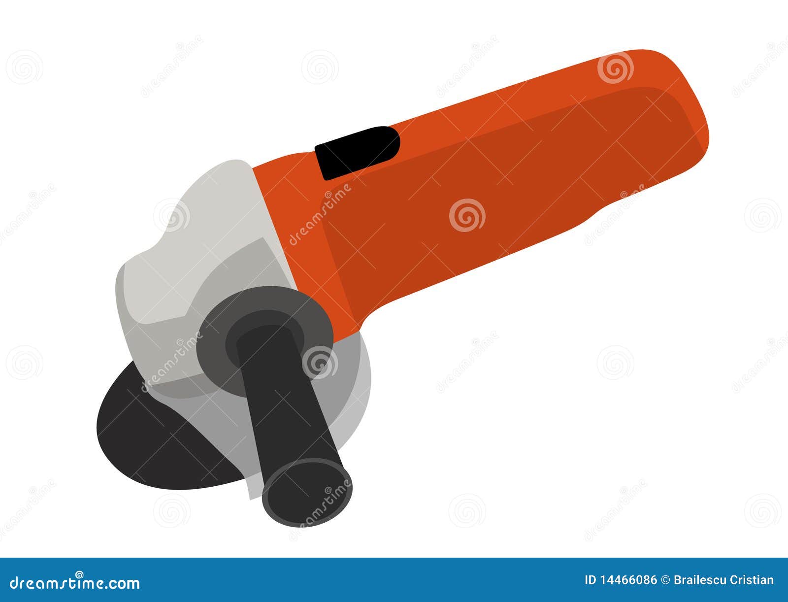 Angle grinder isolated stock vector. Illustration of iron - 14466086