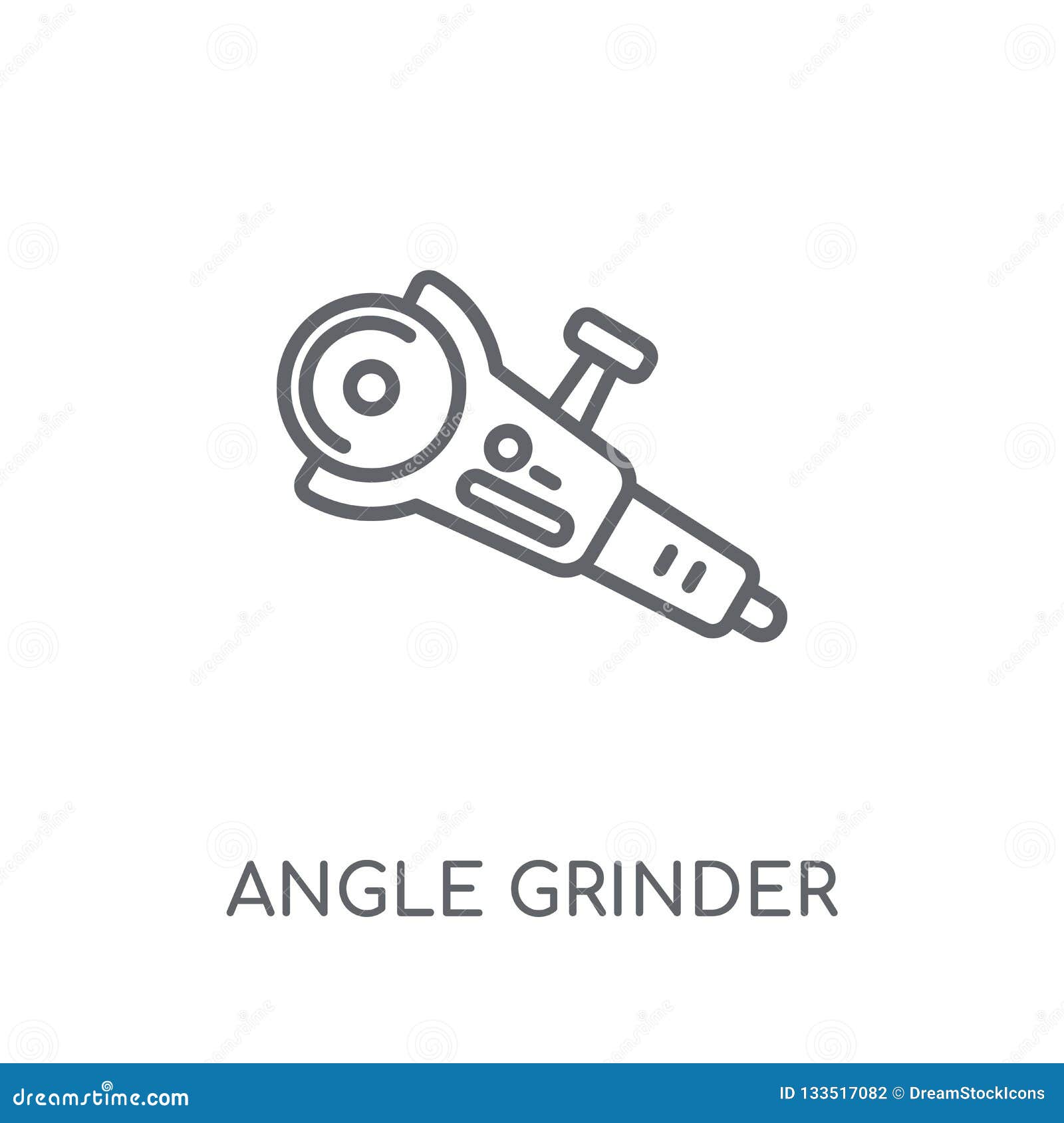 Angle Grinder Linear Icon. Modern Outline Angle Grinder Logo Con Stock ...