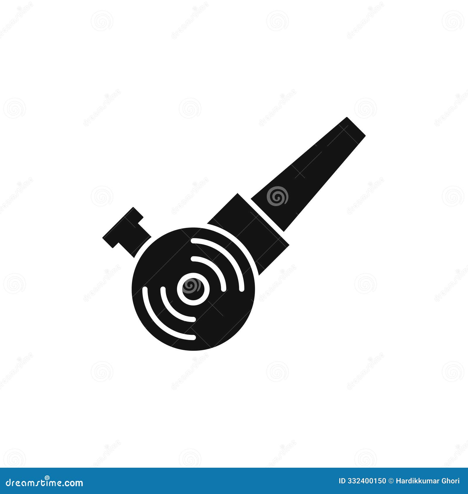 Angle Grinder Machine Icon Symbol on White Background Stock Vector ...