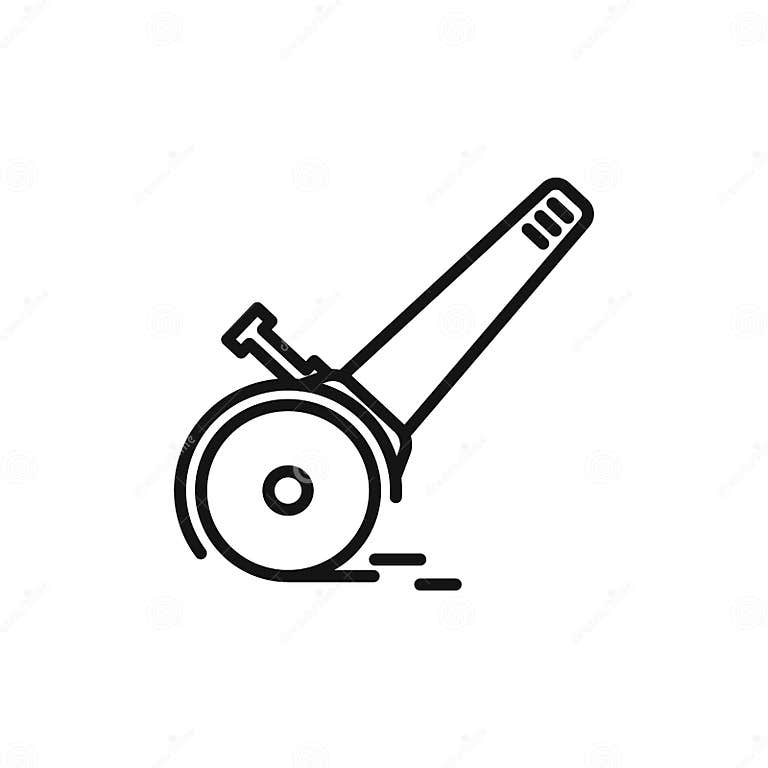 Angle Grinder Machine Thin Line Icon Set Stock Vector - Illustration of ...