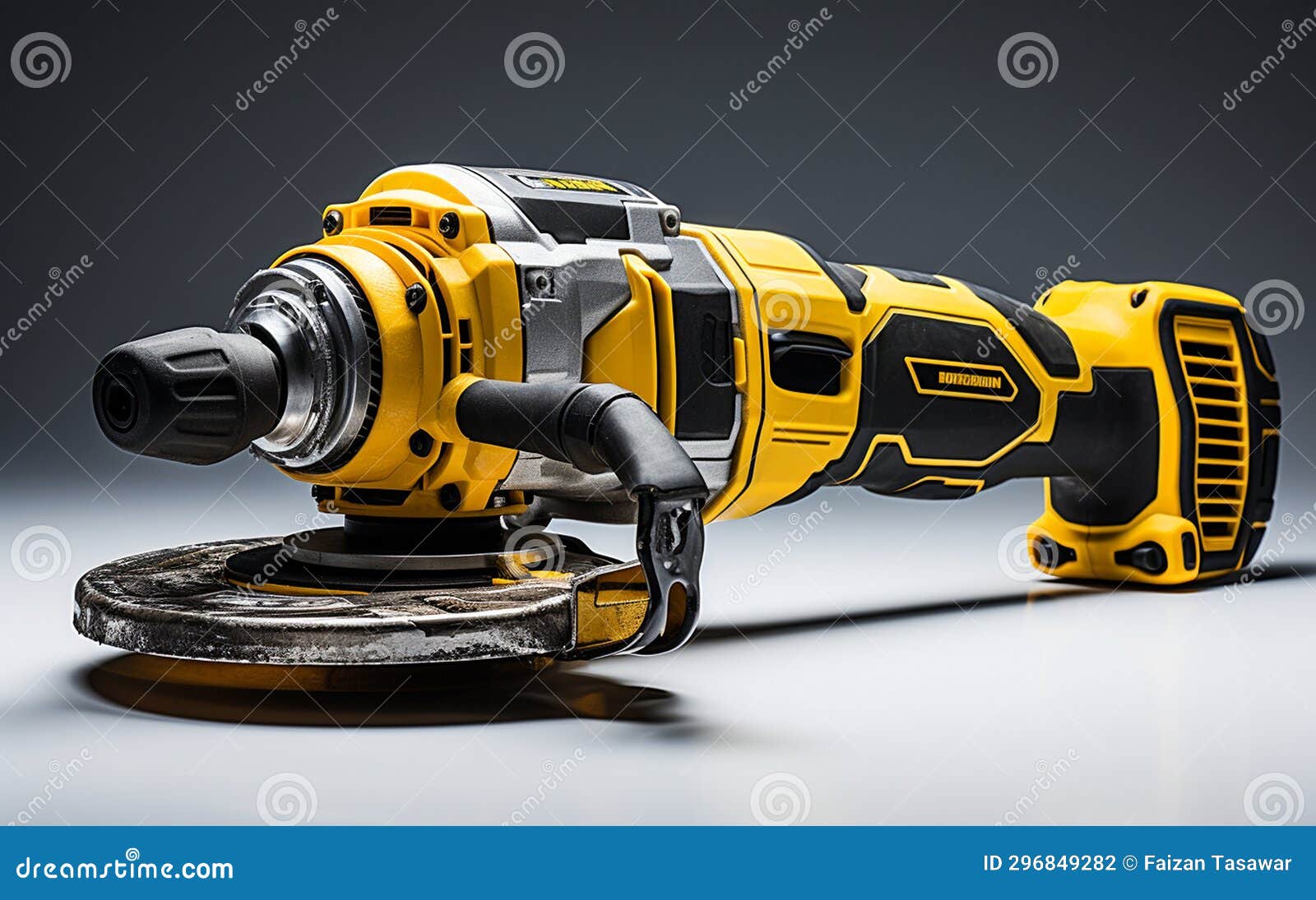 Angle Grinder Positioned on a White Background -Generative Ai Stock ...
