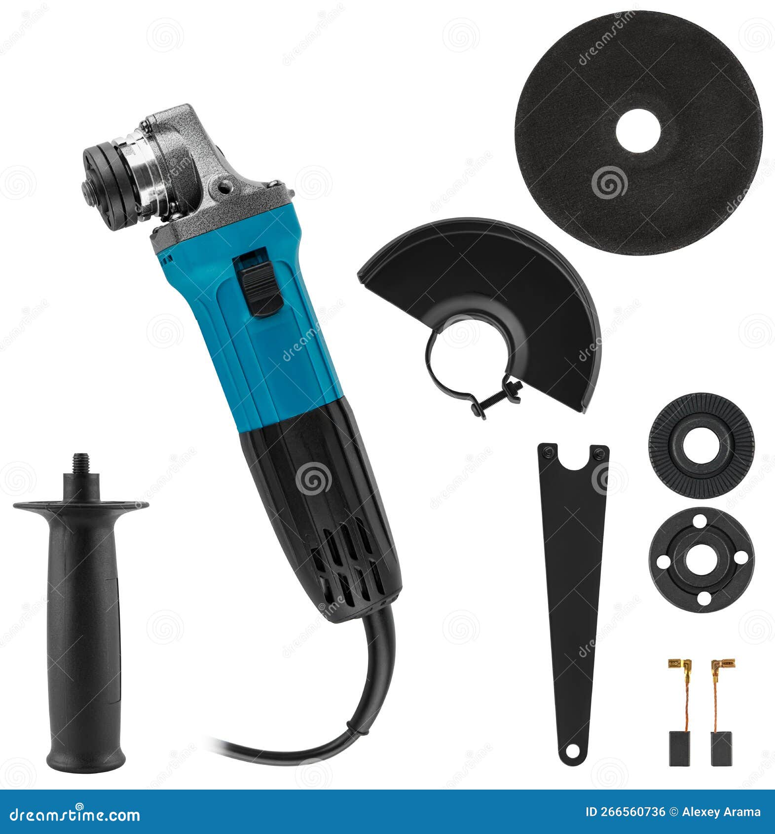 Angle Grinder, Power Tool, on a White Background Stock Photo - Image of ...