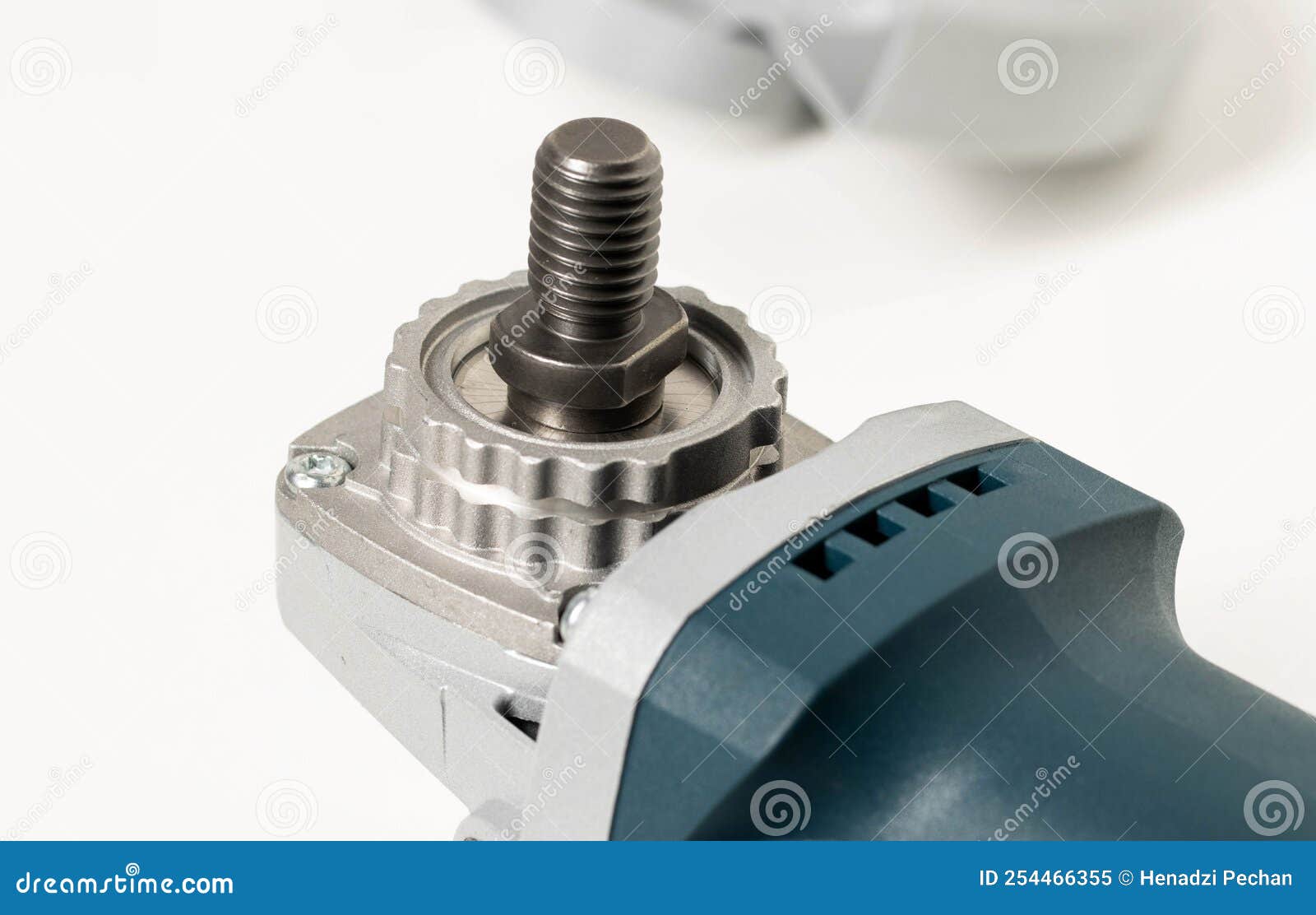 Angle Grinder with Spindle before Starting Work. Close-up Stock Image ...