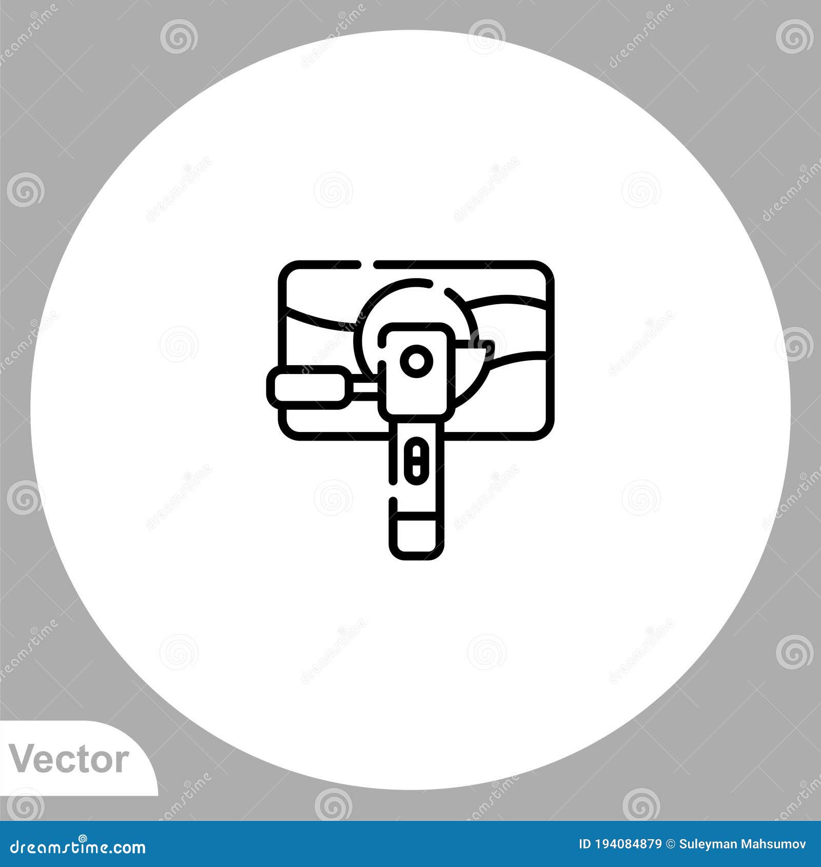 Angle Grinder Vector Icon Sign Symbol Stock Vector - Illustration of ...
