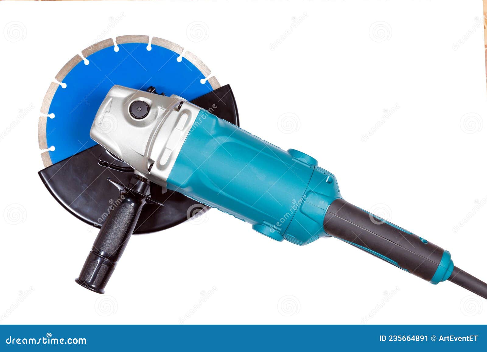 Angle Grinder on White Background Stock Image - Image of green, stone ...
