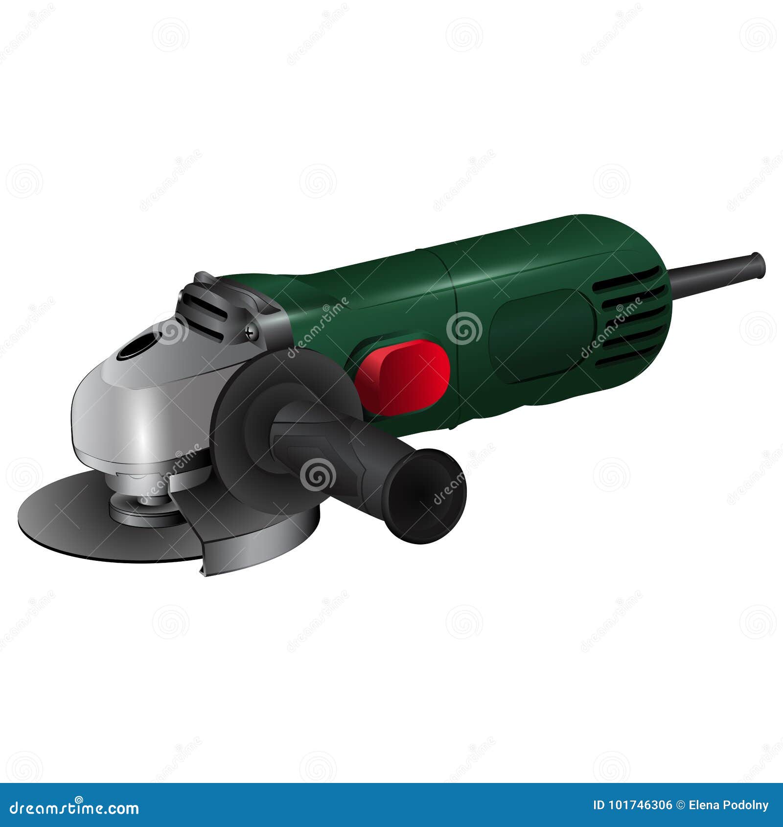 Angle grinder stock vector. Illustration of manufacture - 101746306