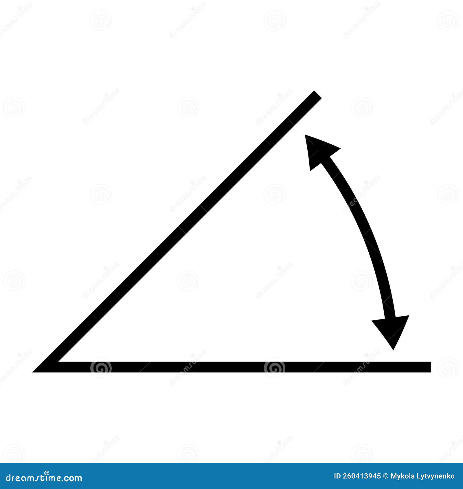 The Math Arrow Symbol Represents Growth And Progress. Red On White ...