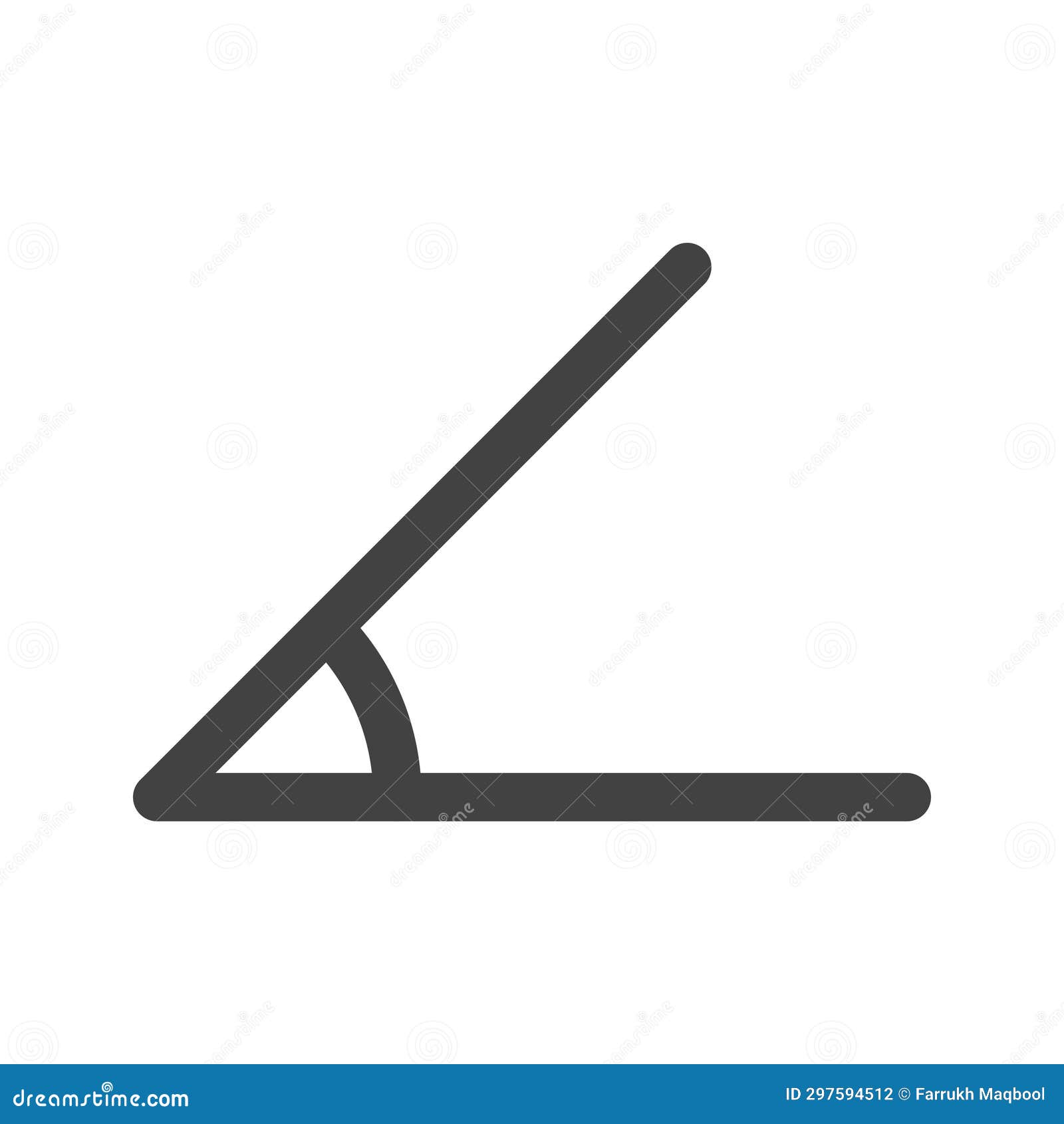 Angle icon vector image. stock vector. Illustration of icon - 297594512