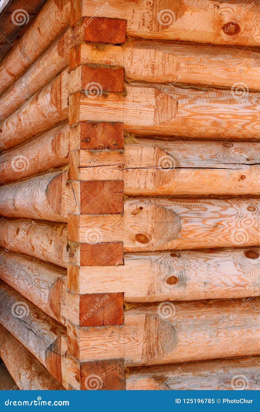 The angle of the Log cabin stock image. Image of textured - 125196785