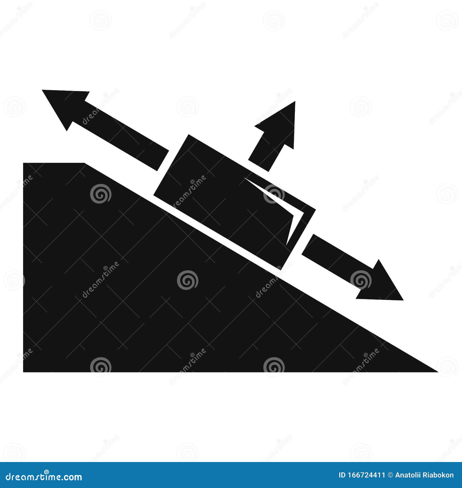 Inertia Physics Demonstration Example With Objects And Movement, Vector ...