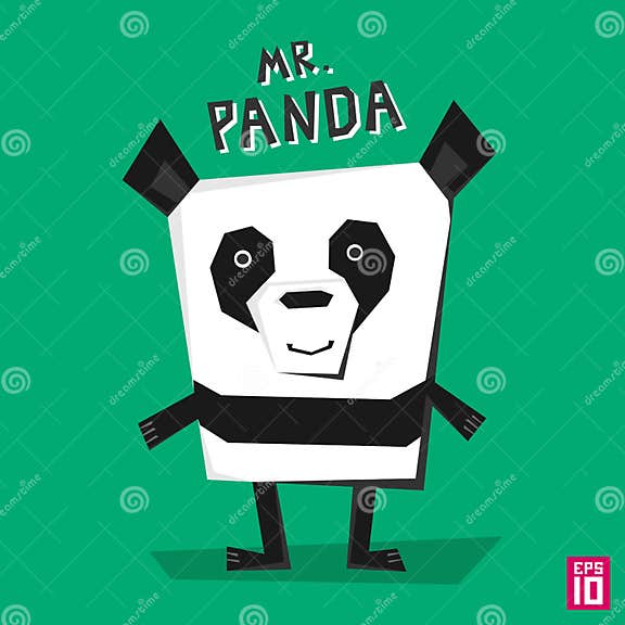 Angle panda stock vector. Illustration of nature, graphic - 70415996