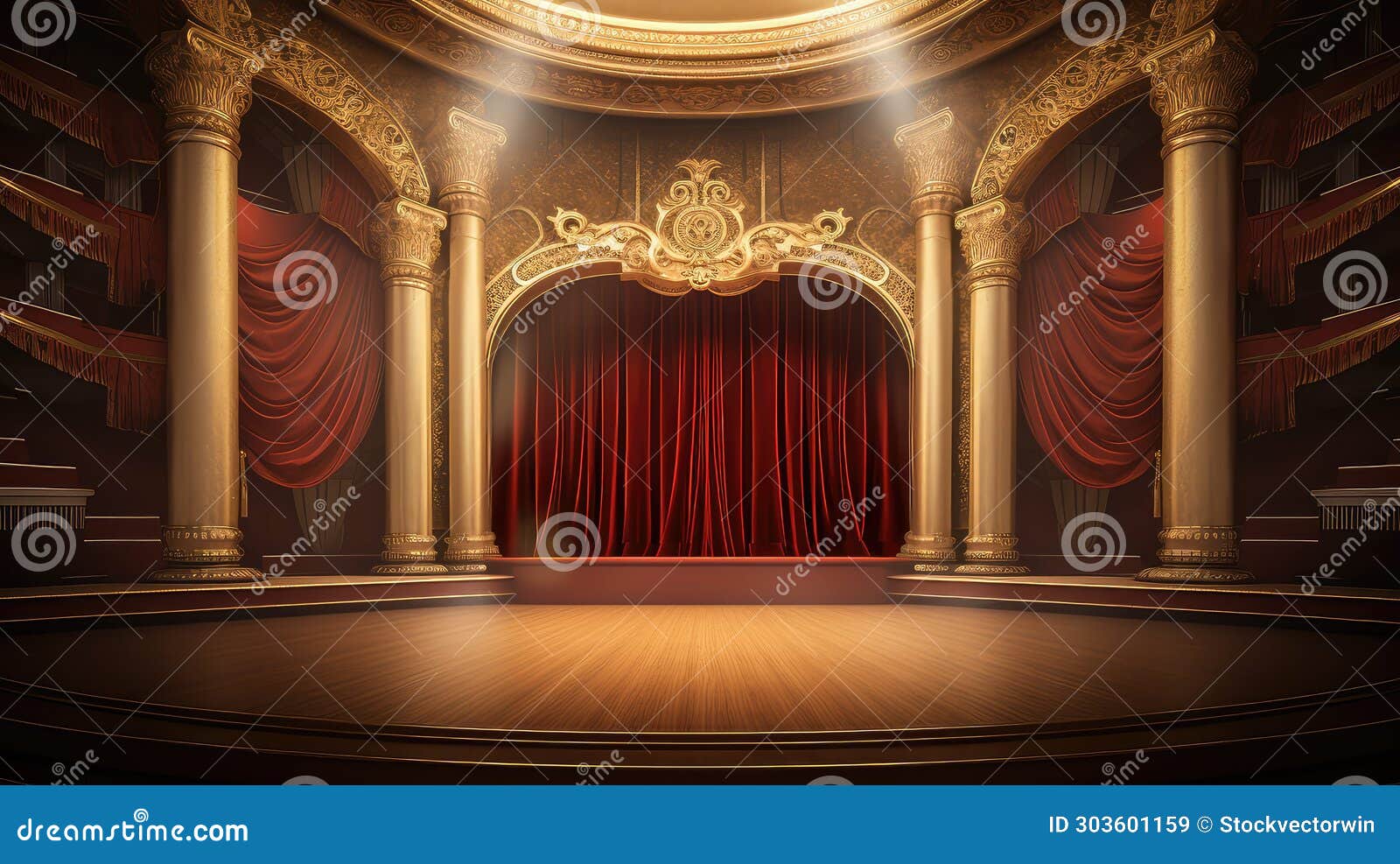 Angle Perspective Podium Background Stock Illustration - Illustration ...