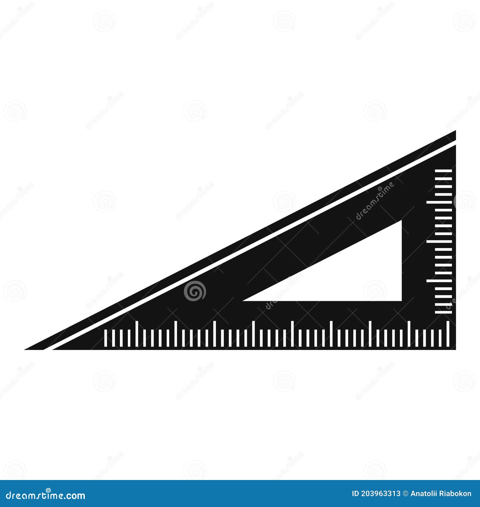 Angle Ruler Icon, Simple Style Stock Vector - Illustration of inch ...