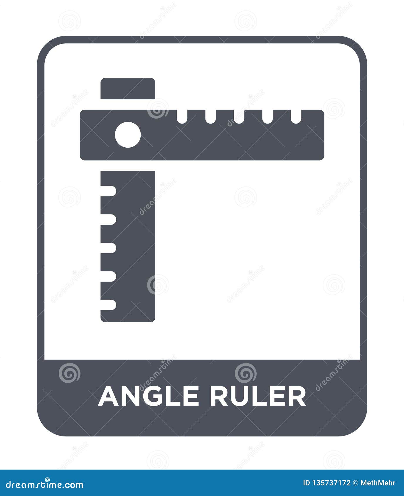 Angle Ruler Doodle Icon, Vector Color Illustration Royalty-Free Cartoon ...