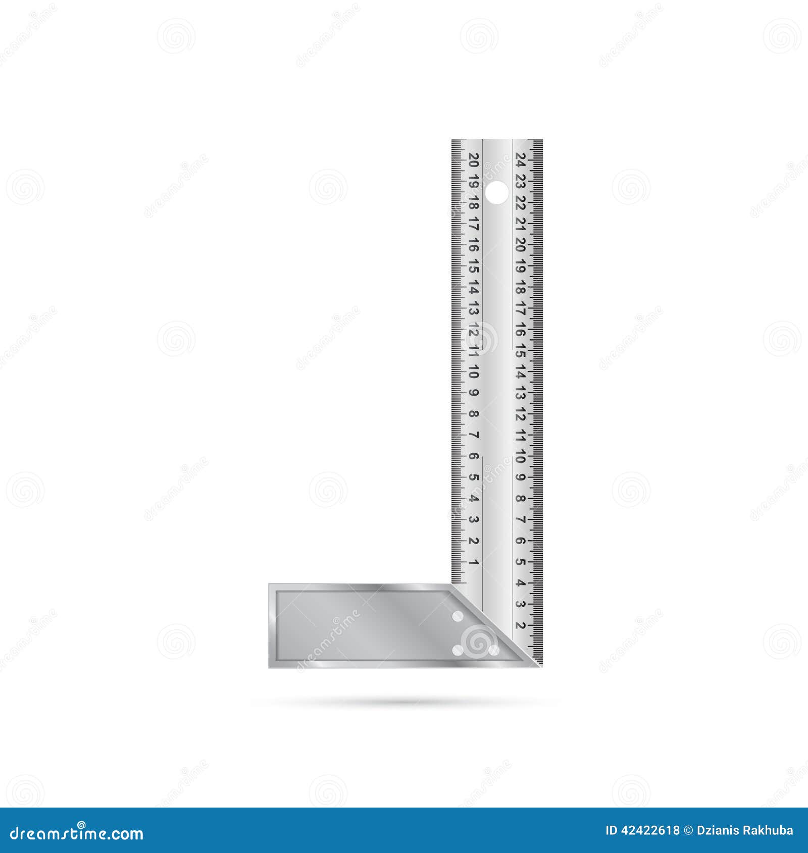 Angle ruler stock vector. Illustration of professional - 42422618