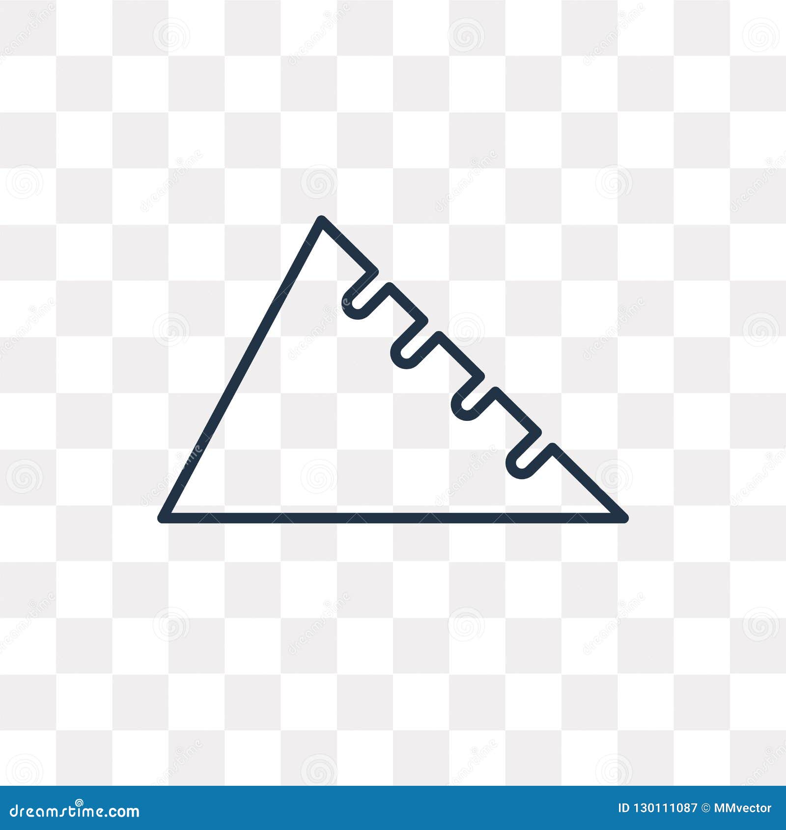 Angle Ruler Vector Icon Isolated on Transparent Background, Line Stock ...