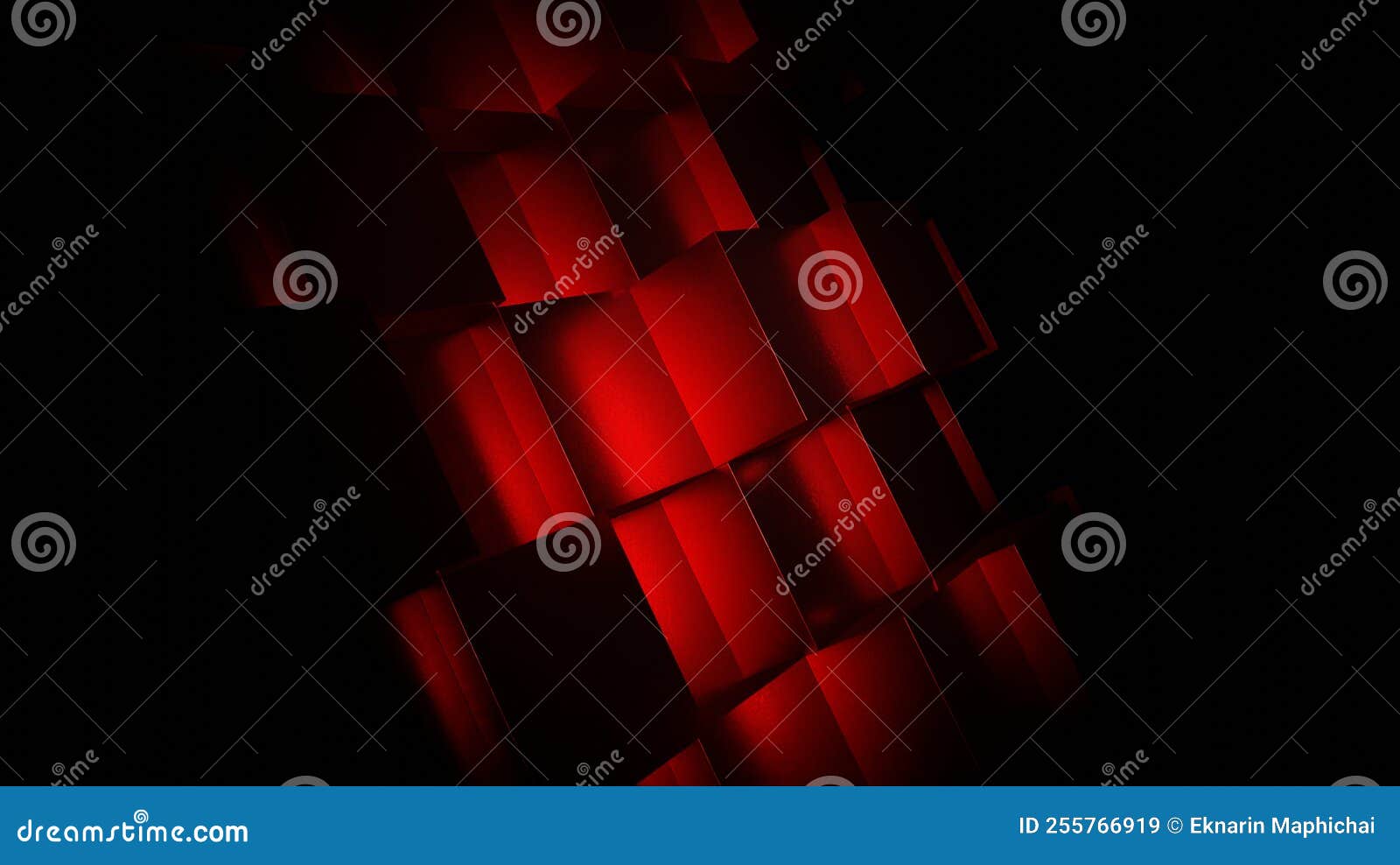 Angle Shape Glossy Red in Black Scene Stock Illustration - Illustration ...