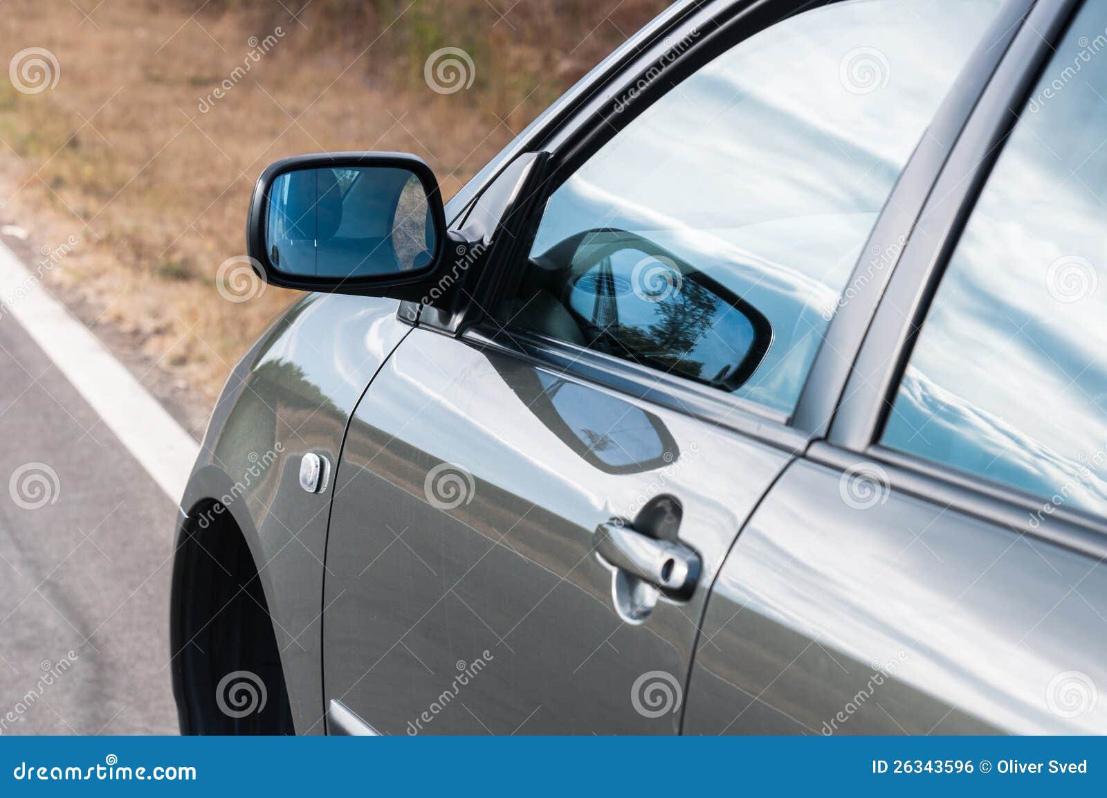Angle shot of a car stock photo. Image of shine, mirror - 26343596