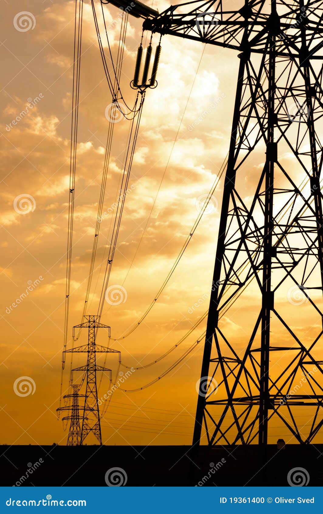 Angle shot of power lines stock photo. Image of electricity - 19361400