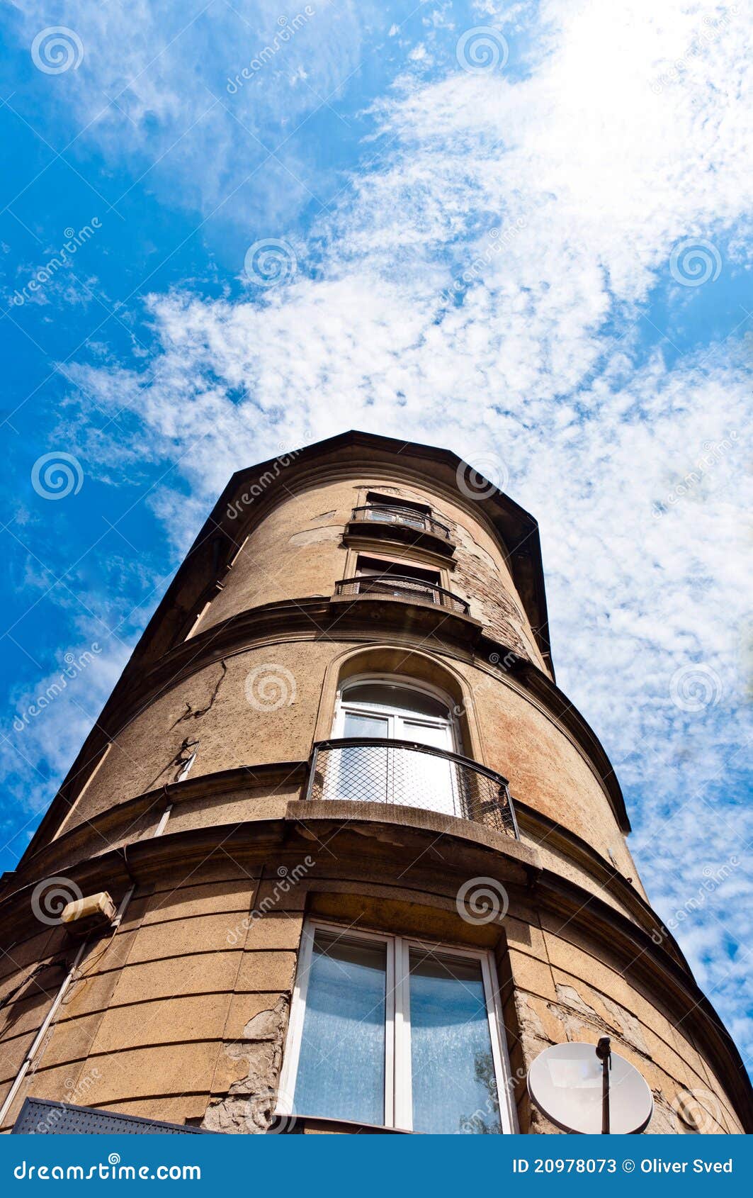 Angle Shot of a Tall Building Stock Image - Image of sheer, side: 20978073
