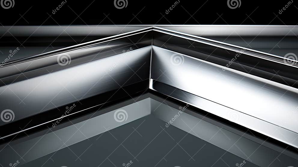 Angle silver frame corner stock illustration. Illustration of composition - 321174615