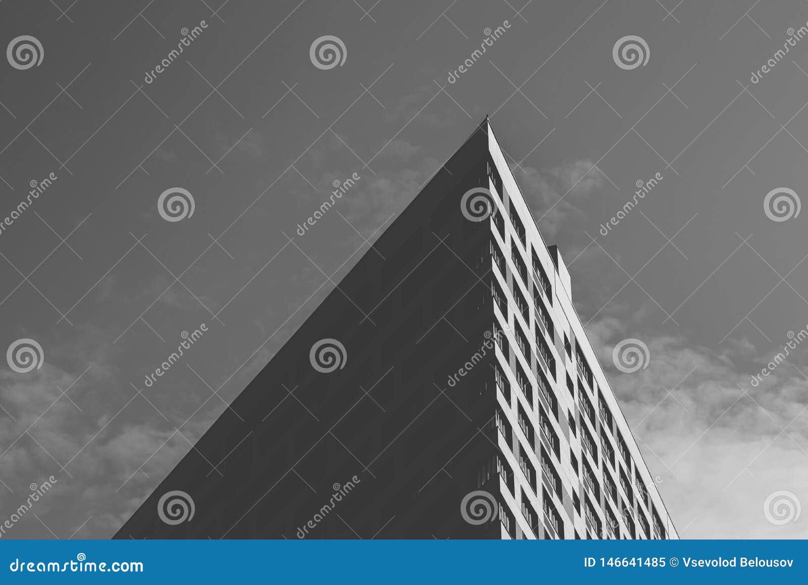 Angle of the Skyscraper on the Sky Background Stock Image - Image of ...