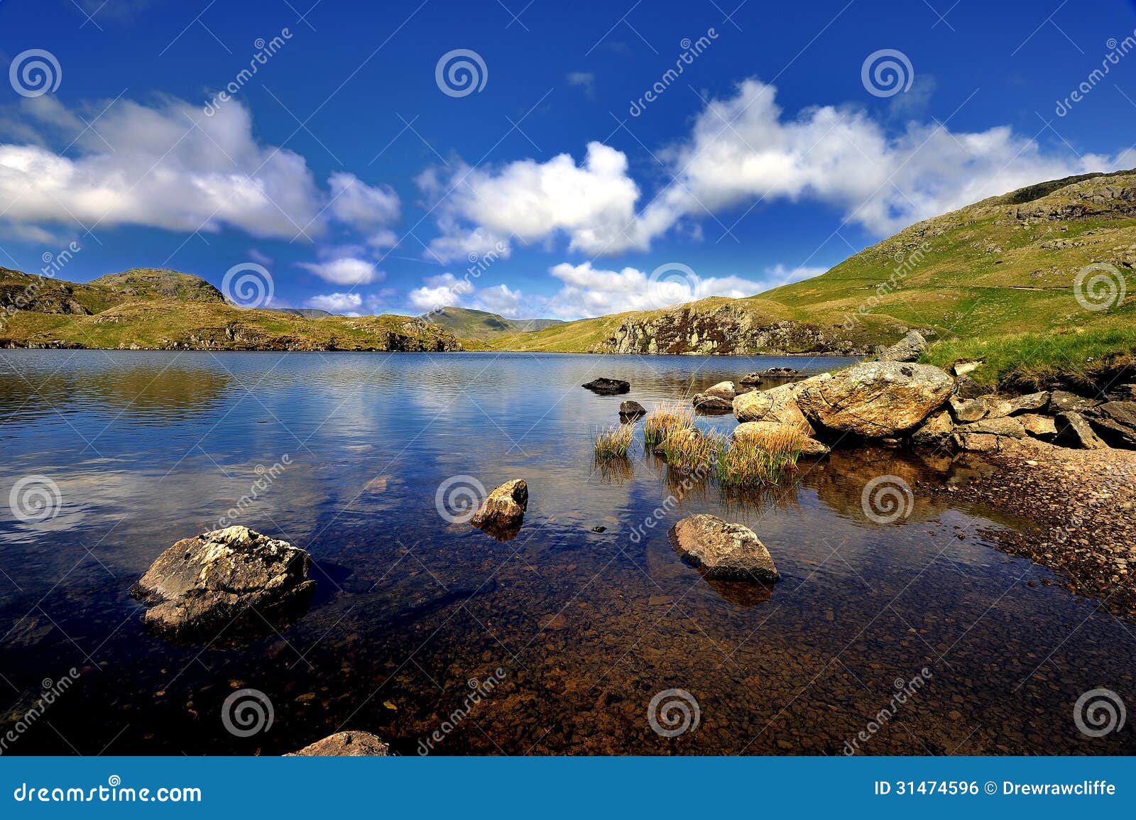 Angle Tarn stock photo. Image of pond, edge, fells, waters - 31474596