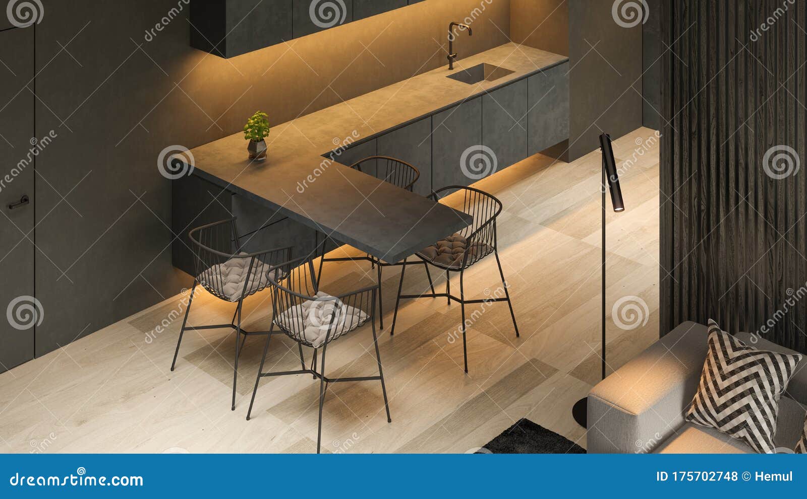 Angle View Of 4x3 Video Wall 12 Screens Template Isolated On White ...