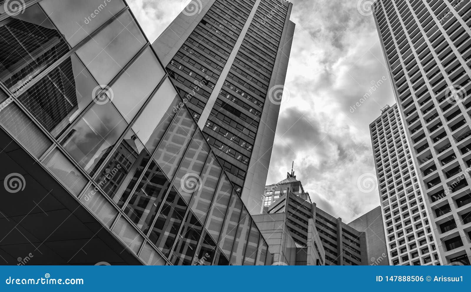 Angle View of Commercial Building Stock Photo - Image of exterior ...