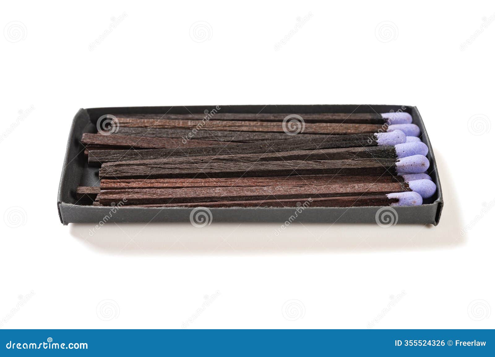 Angle View Lilac Matchbox on a White Background at Horizontal ...