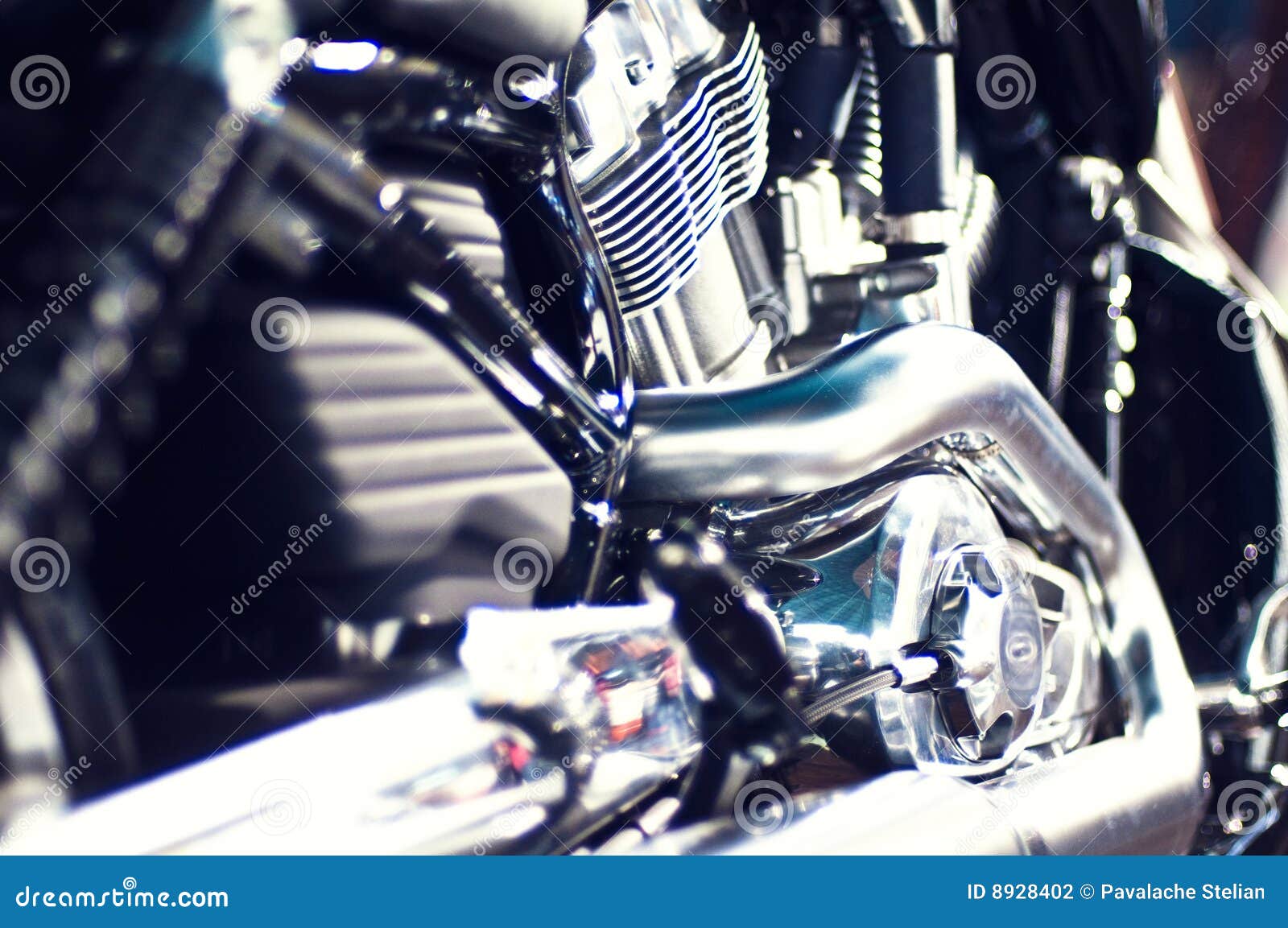 Angle View of a Motorcycle Engine Stock Photo - Image of iron ...
