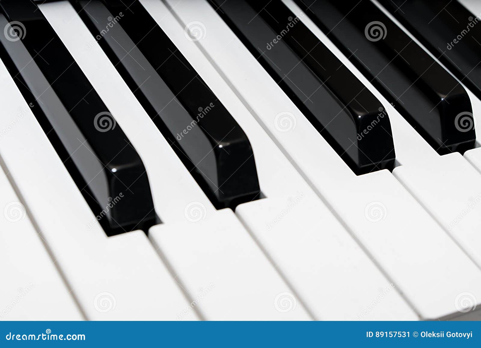 Angle View of a Piano Keyboard Stock Image - Image of band, harmony ...