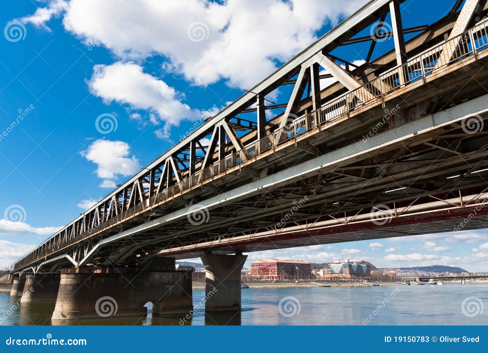 Angle View of a Rusty Bridge Stock Image - Image of travel ...